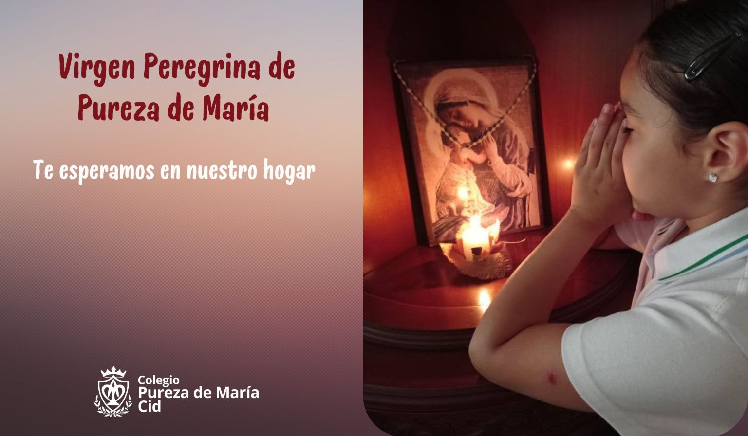 La Virgen Peregrina visita nuestros hogares - Pureza de Maria Cid